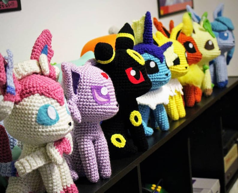 24 in 1 Pokemon Crochet Pattern PDF Bundle - 3-part Digital Download - Etsy