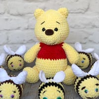 POOH BEAR DOLL - English Knitting Pattern - Etsy UK