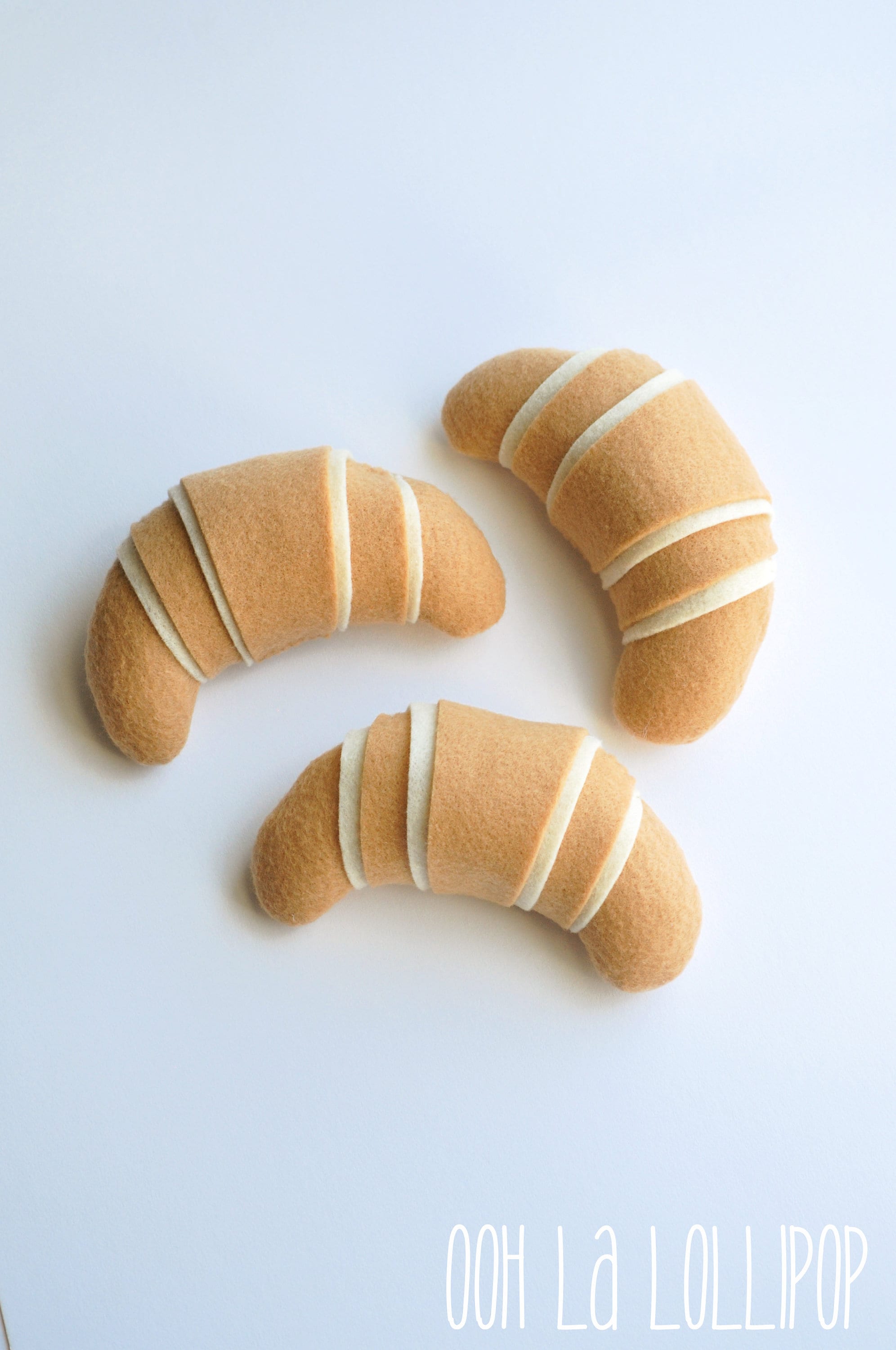 Felt Croissants, Choose From Set of 3-6 - Etsy