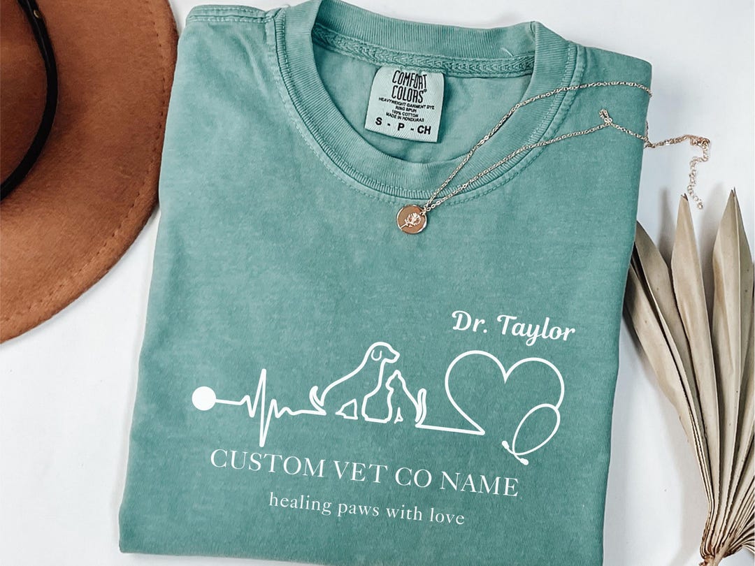 Custom Vet Tech Shirt Veterinarian T Shirt Veterinary Medicine Tee ...