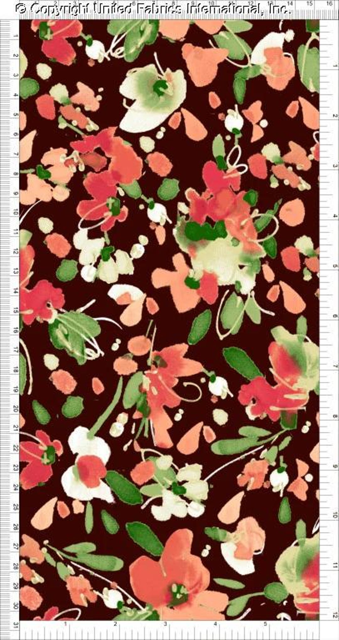 Challis Rayon Printed Inkling, Woven Fabric, Rayon Fabric, Floral ...