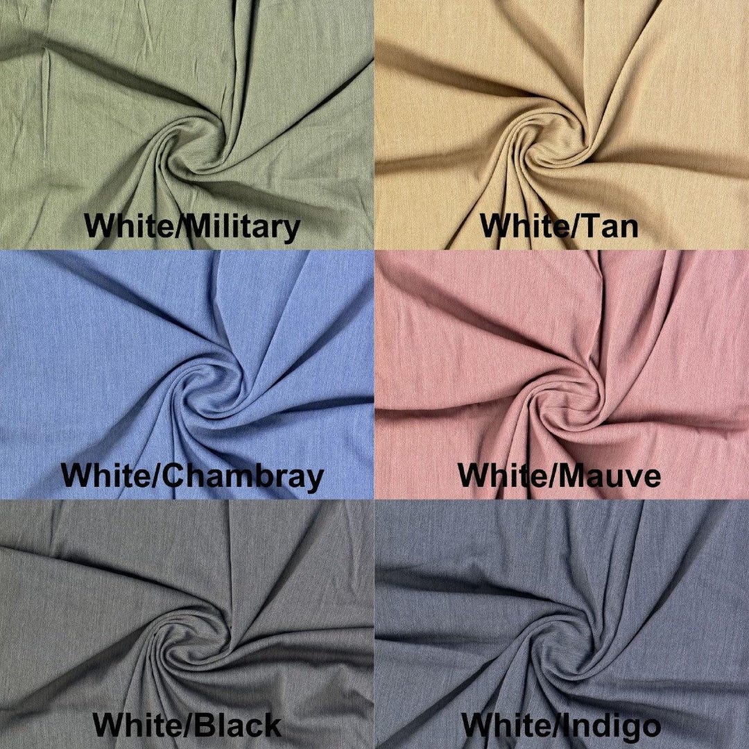 Litlook-crepon Gauze Heather Fabric - Rayon Sewing Fabric, Soft Apparel ...