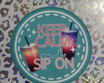 Loaded Tea Cup | Sticker | 5 Color Options | Iced Tea | Cute Sticker ...