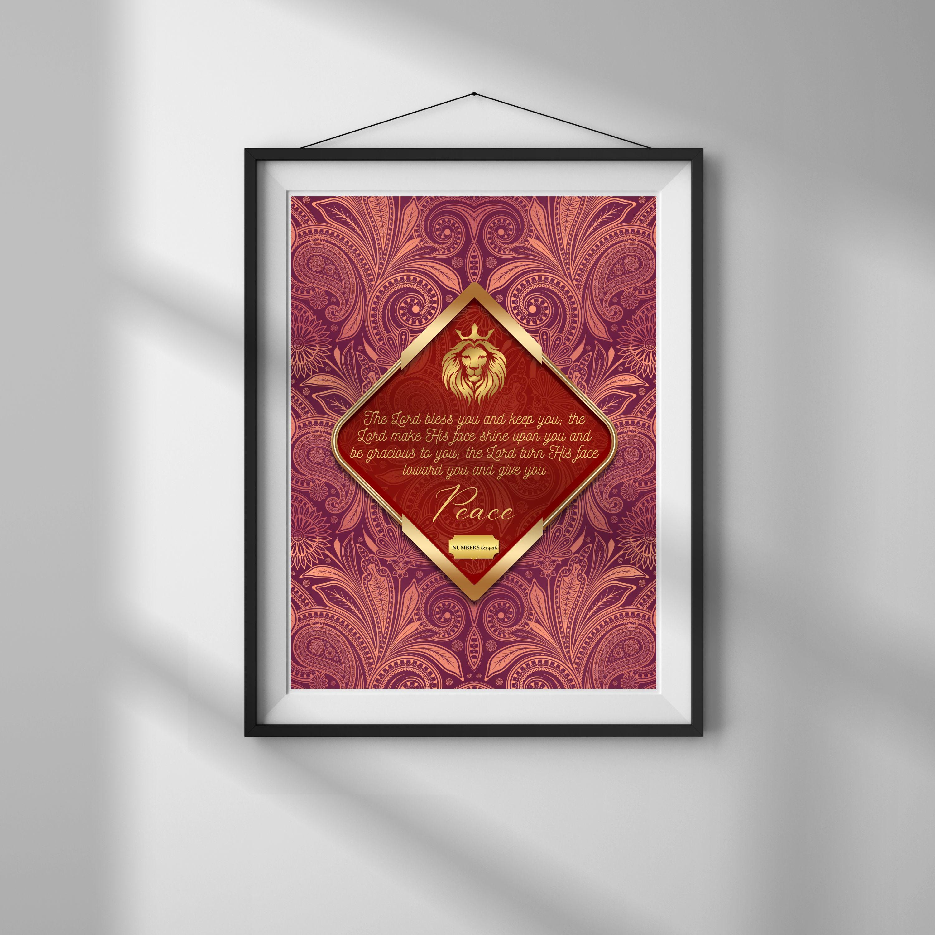 The Lord Bless You and Keep You - Numbers 6:24-26 | Premium Matte Paper ...