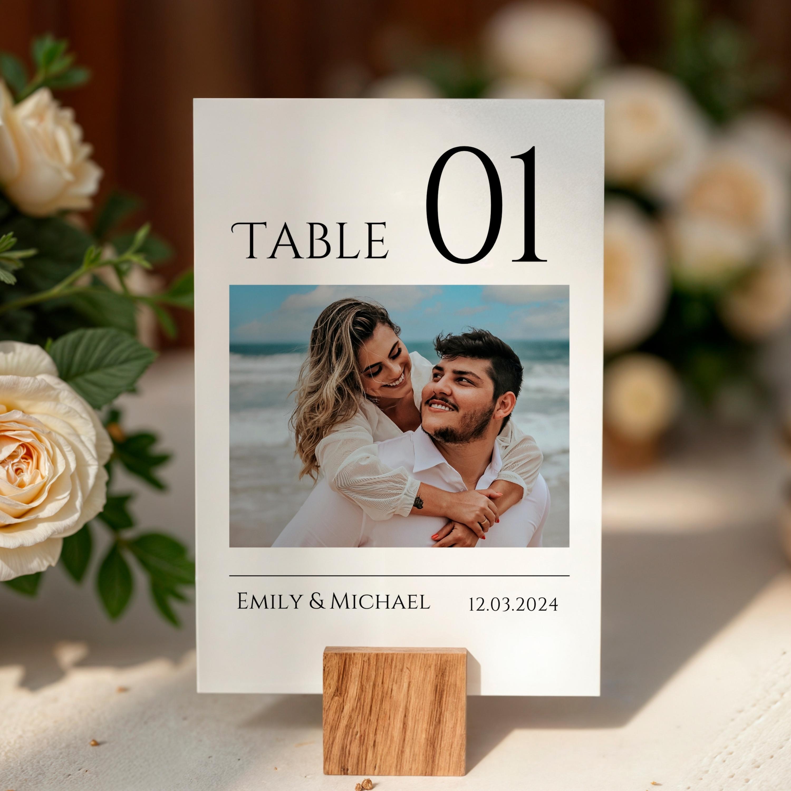 Table Numbers for Wedding Reception, Wedding Table Numbers, Wedding ...
