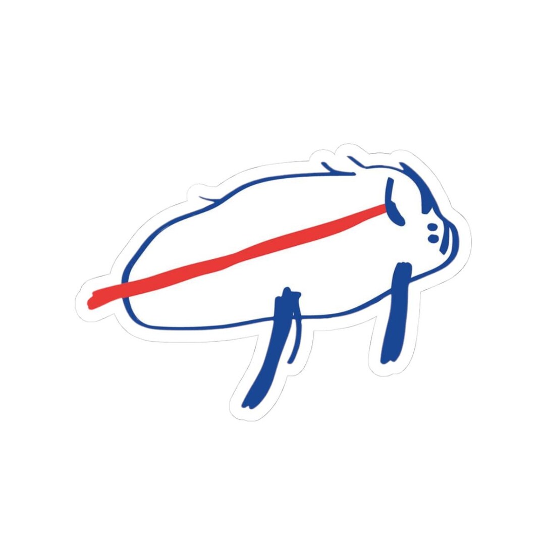 Josh Allen Bills Potato Logo Drawing Sticker - Laptops, Water Bottles ...