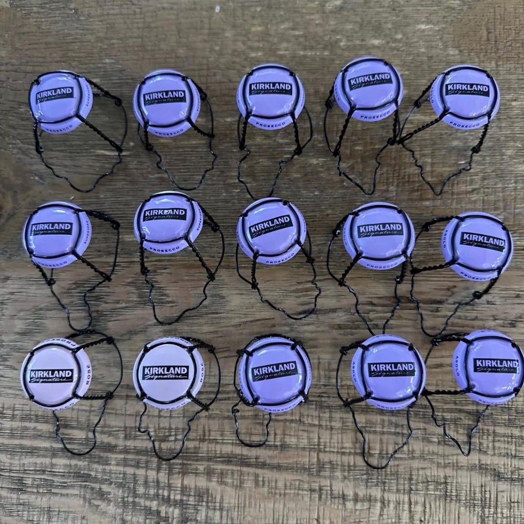 15 Kirkland PURPLE Champagne Prosecco Sparkling Wine Bottle Cages Caps - Etsy