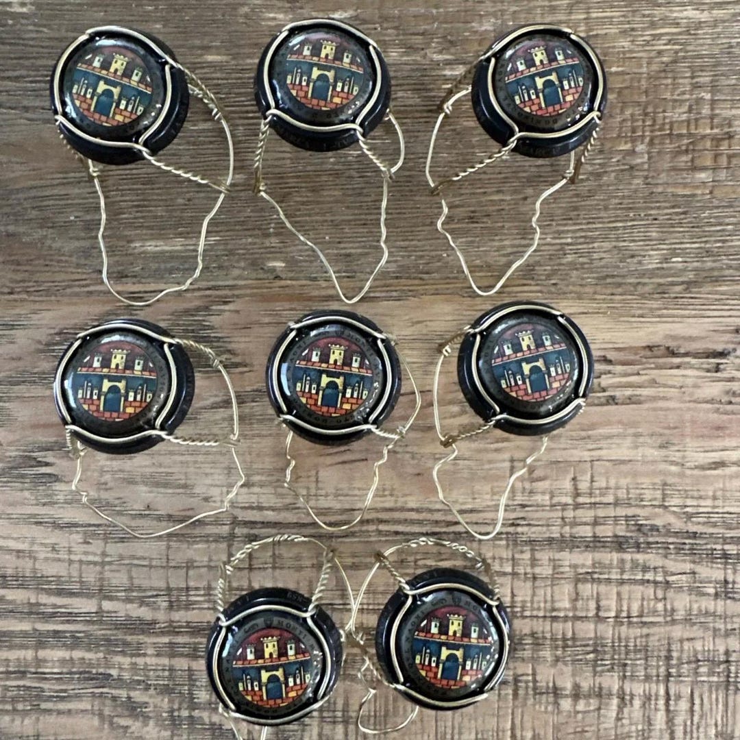 8 LA MARCA Castle Black Champagne Prosecco Sparkling Wine Bottle Cages Caps - Etsy