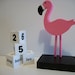 Pink Flamingo Calendar Perpetual Wood Block Pink Flamingo - Etsy
