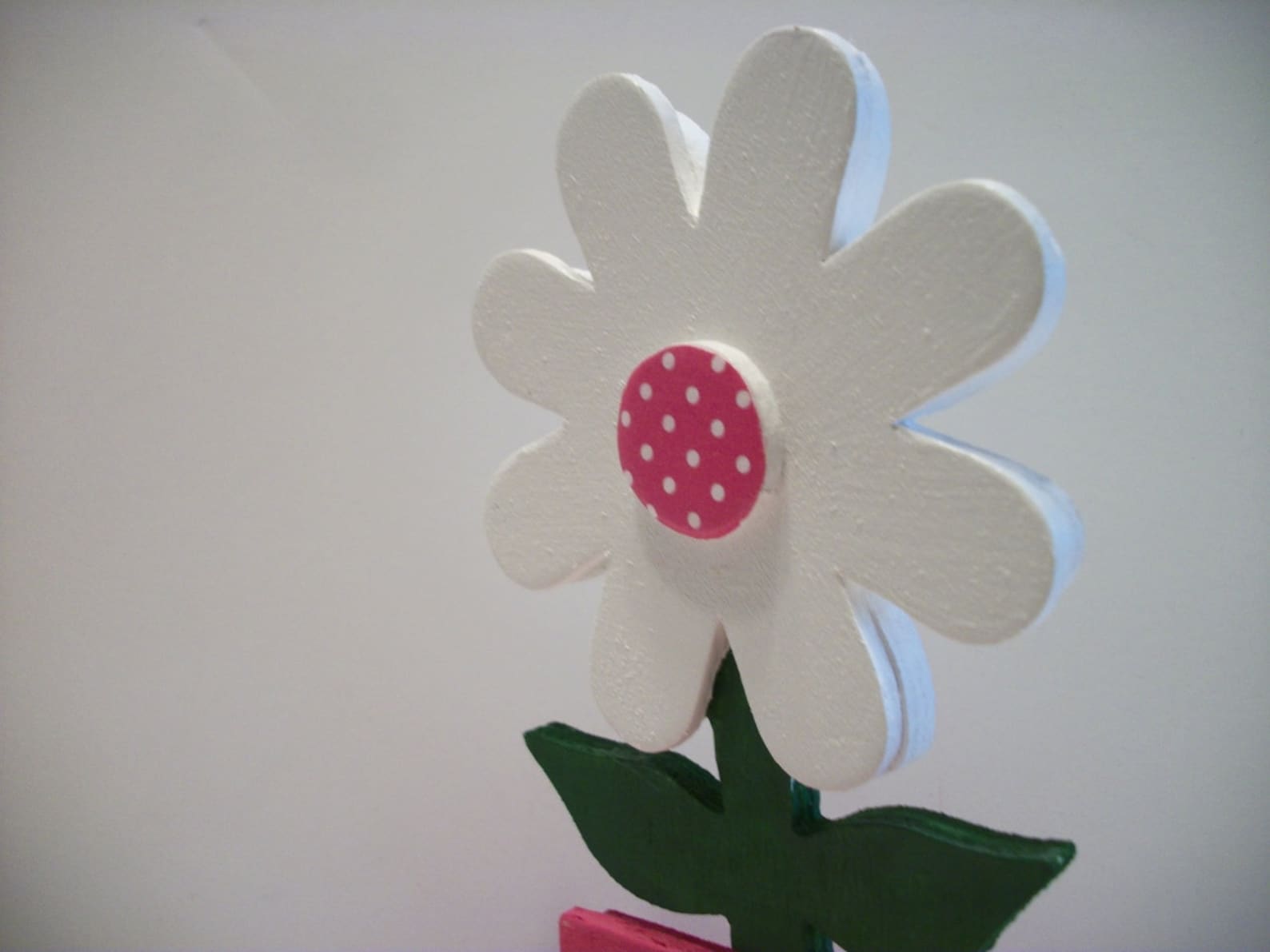 Pink Flower Calendar Perpetual Wood Block Potted Daisy Flower - Etsy
