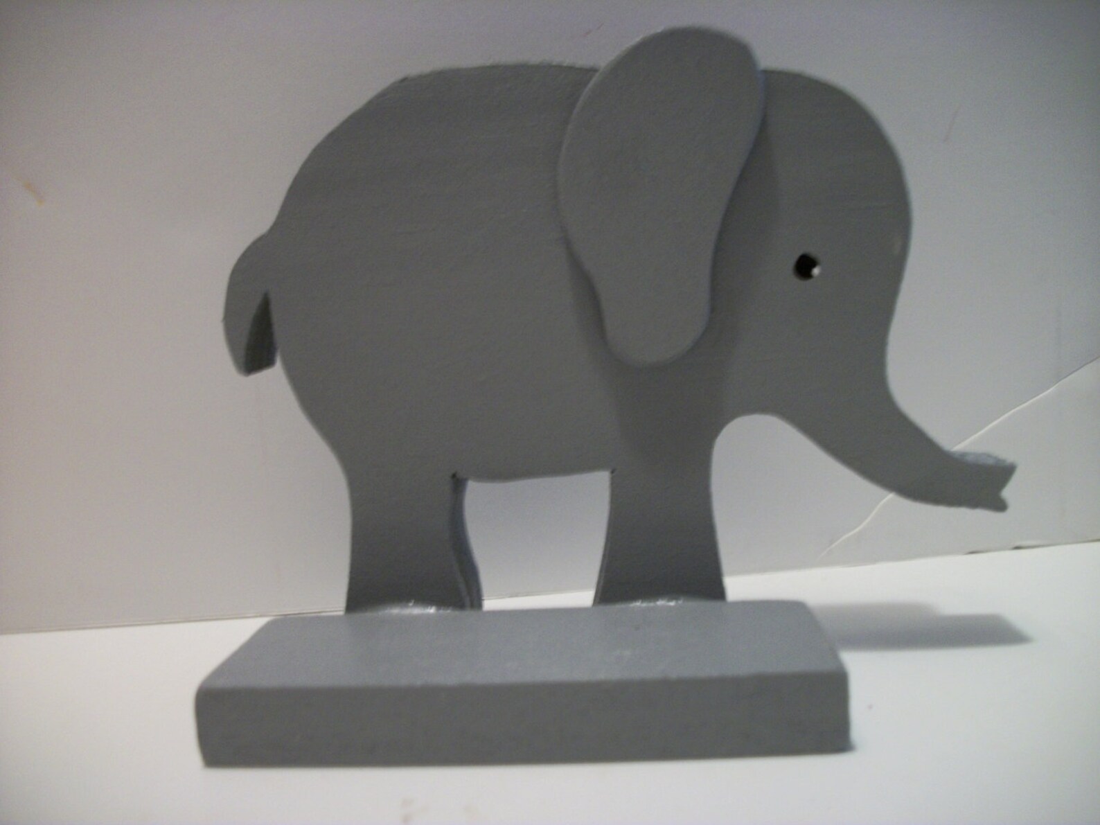 Elephant Calendar Perpetual Wood Block Grey Elephant Decor | Etsy