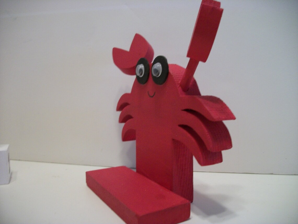 Crab Calendar Perpetual Wood Block Calendar Red Crab Decor - Etsy