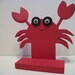 Crab Calendar Perpetual Wood Block Calendar Red Crab Decor - Etsy