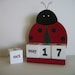 Ladybug Calendar Perpetual Wood Block Red Ladybug Decor - Etsy