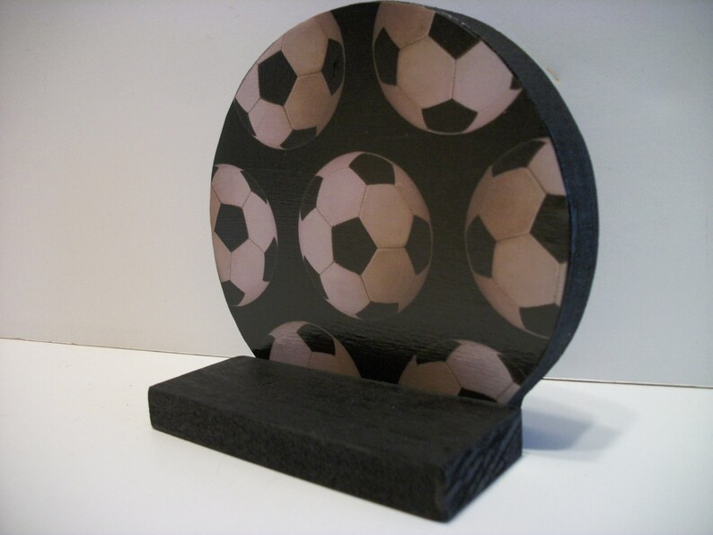 Soccerball Calendar Perpetual Block Calendar Round Wood | Etsy