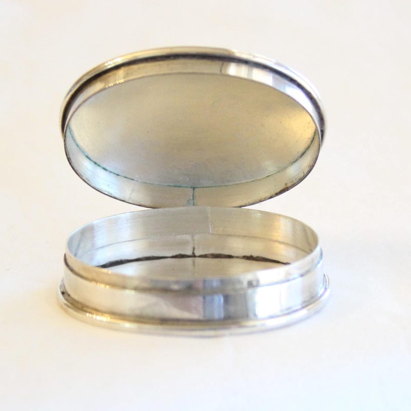 Silver Pill Box - Etsy