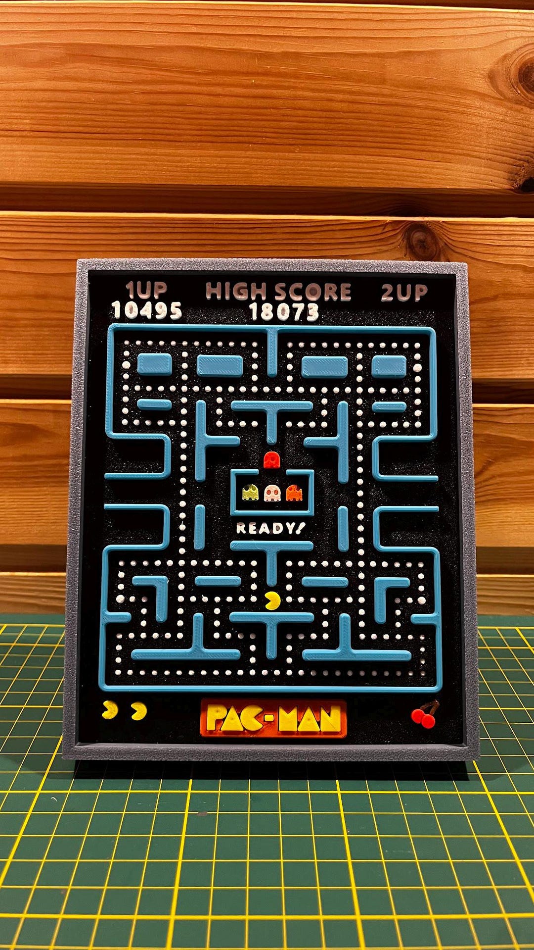 Pac-man 3D Wall Art – Retro Arcade Wall Display - Etsy
