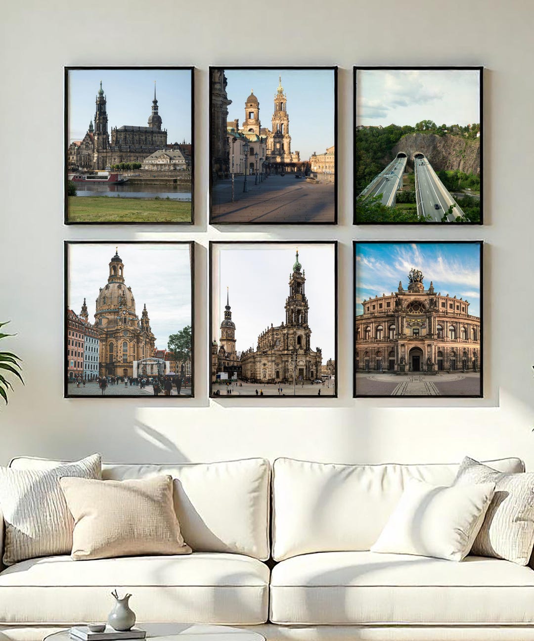 Dresden Wall Art Set of 6 – Brühl's Terrace, Altstadt, Semperoper, St ...