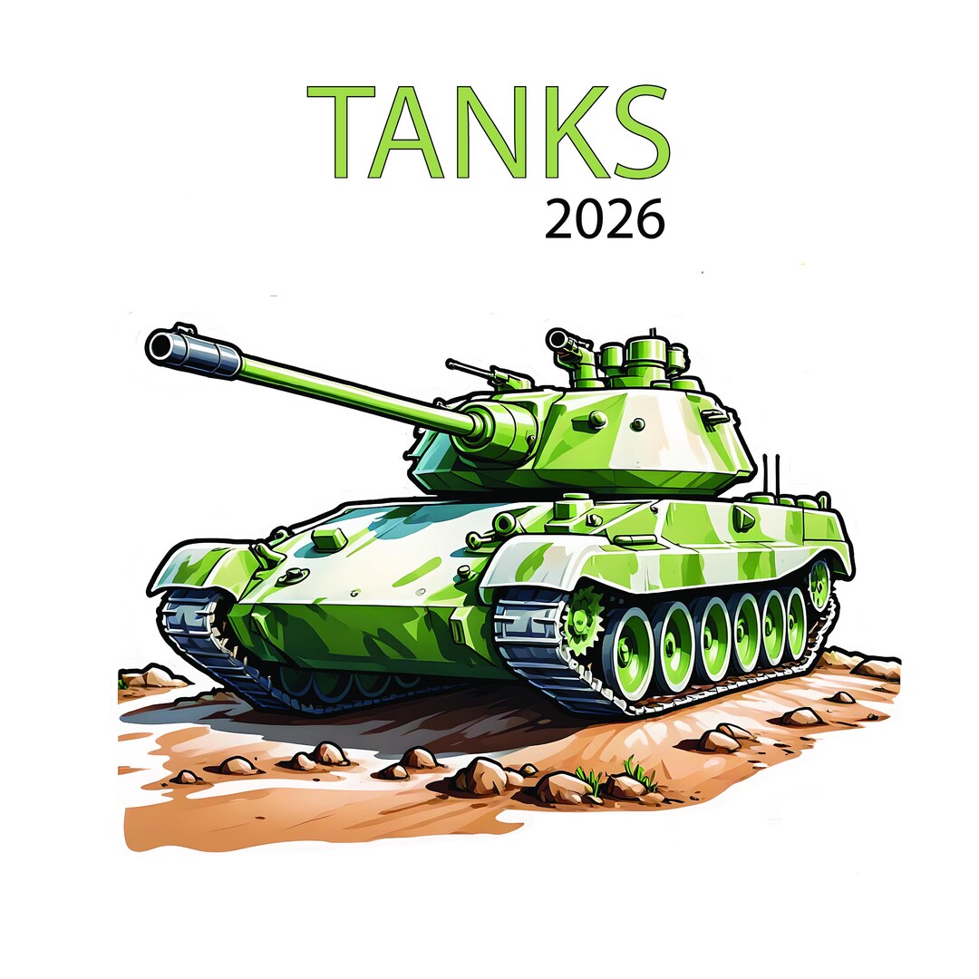 Mini 7 in X 7 in Tank 2026 Wall Calendar - Etsy