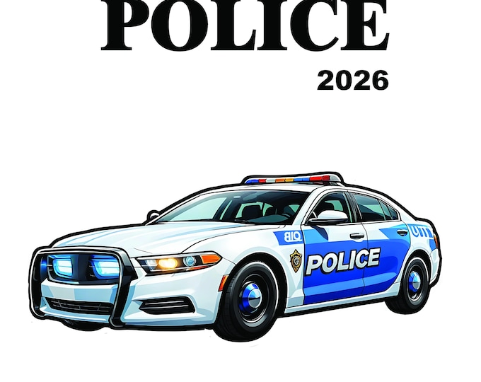 Police Vehicles 2026 Wall Calendar - Etsy