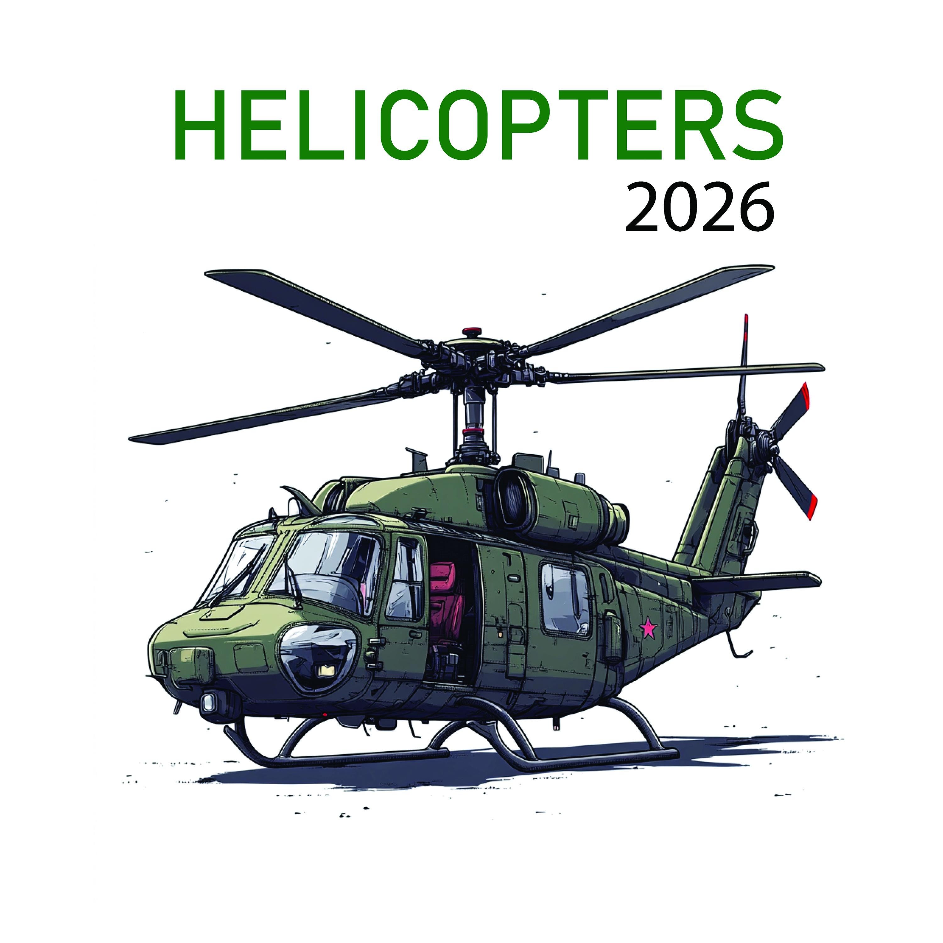 Helicopters 2026 Wall Calendar - Etsy