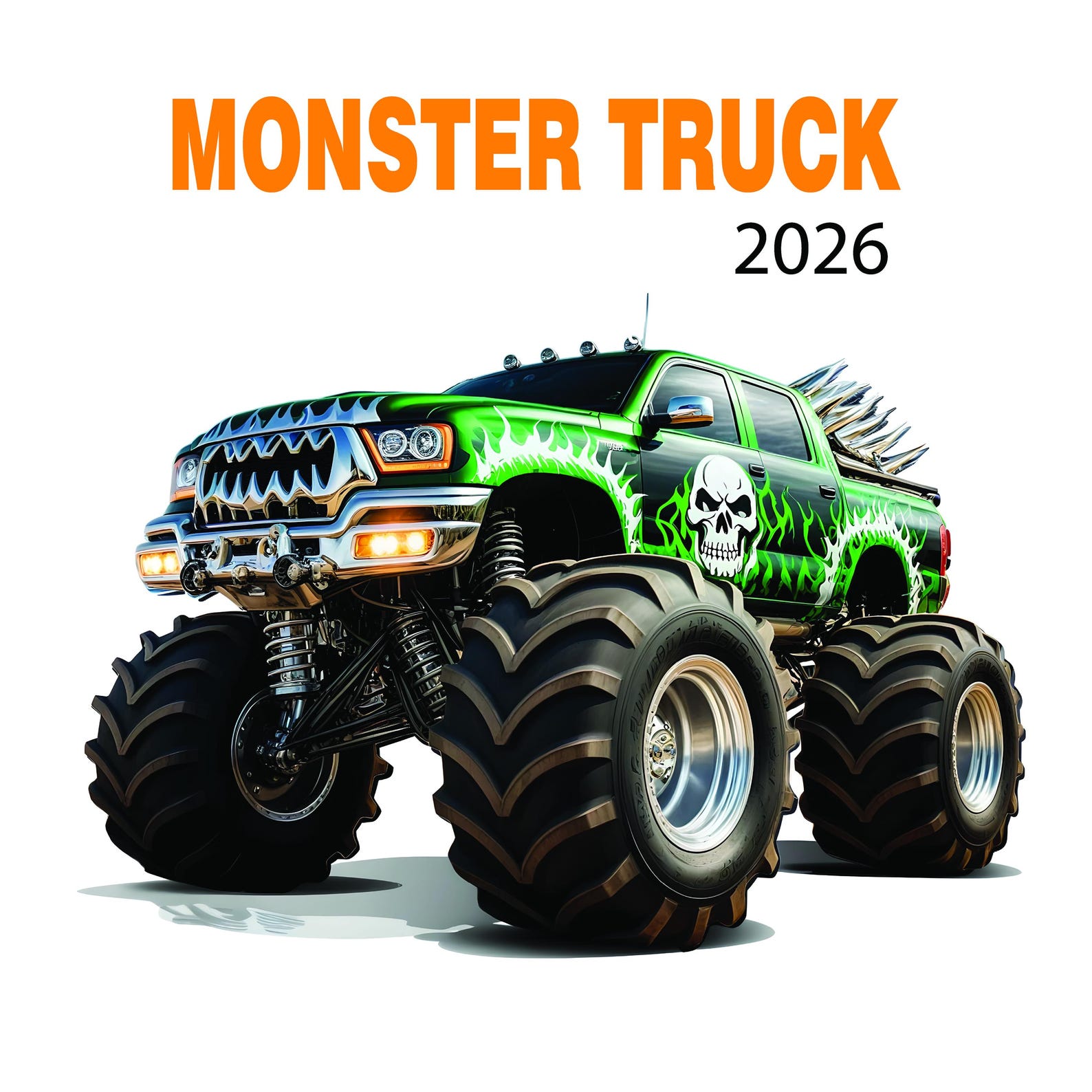 Monster Truck 2026 Wall Calendar - Etsy