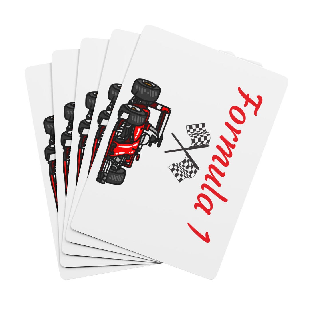 Formula 1 Poker Playing Cards Set, Fun Game Night Essentials, Ideal for ...