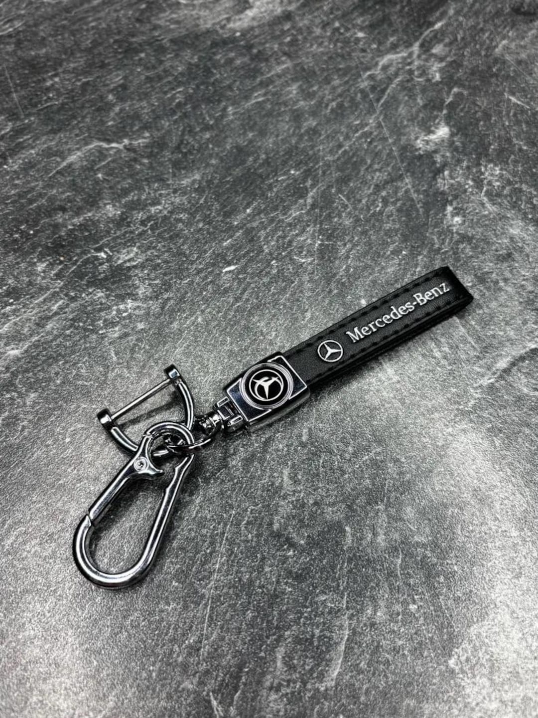 Key Ring Mercedes-benz Gift Leather Keychain Mercedes-benz Key Ring ...