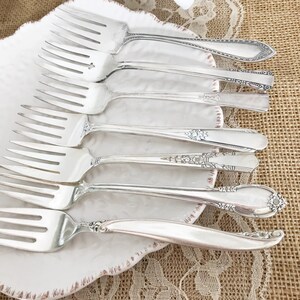 Family Set of Personalized Name Forks, Hand Stamped Vintage - Etsy