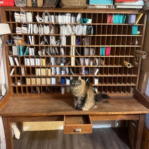 Vintage Mail Sorter Cabinet Table Slotted Organizer, 208 Cube Slots - Etsy