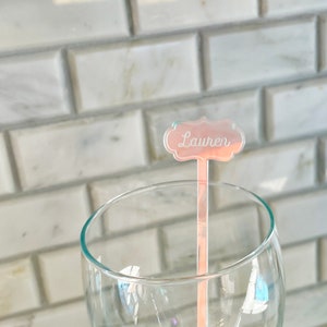 Drink Stirrer SVG PDF File Only, Stir Stick Fancy Frame Shape - Etsy