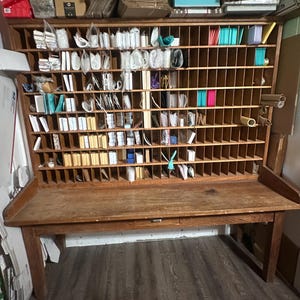 Vintage Mail Sorter Cabinet Table Slotted Organizer, 208 Cube Slots - Etsy