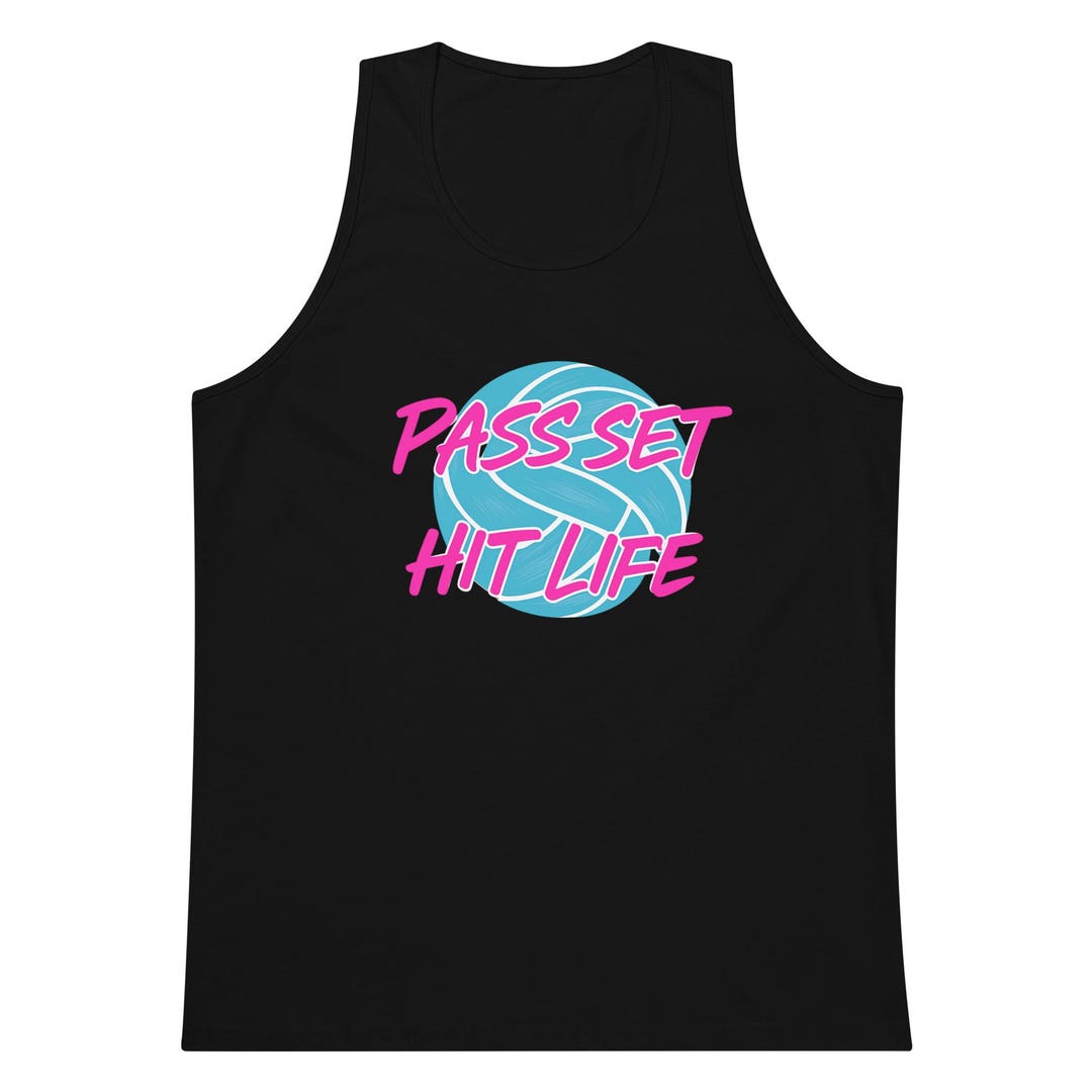 Men’s Pass Set Hit Life Volleyball Premium Tank Top - Etsy