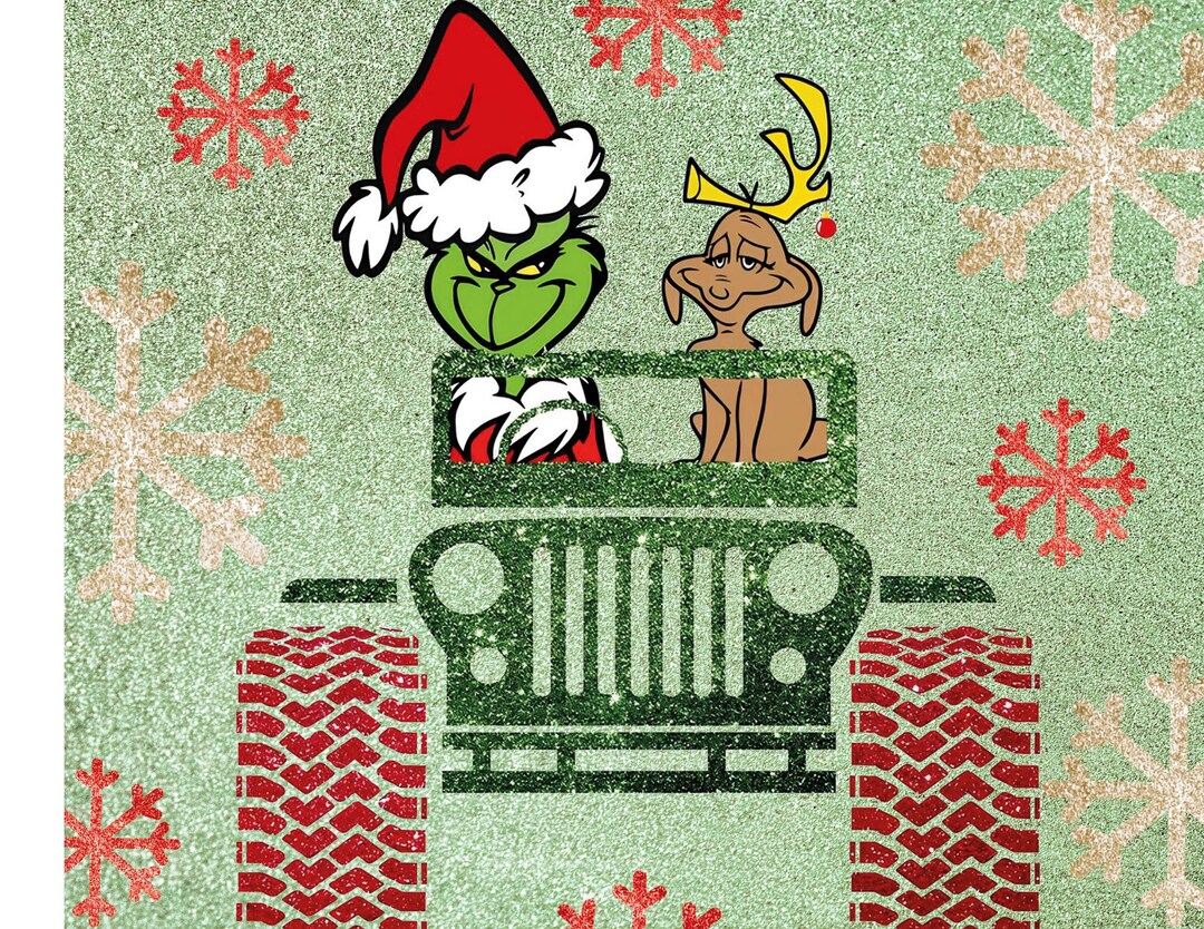 Glittery Grinch Jeep Tumbler Wrap - Etsy