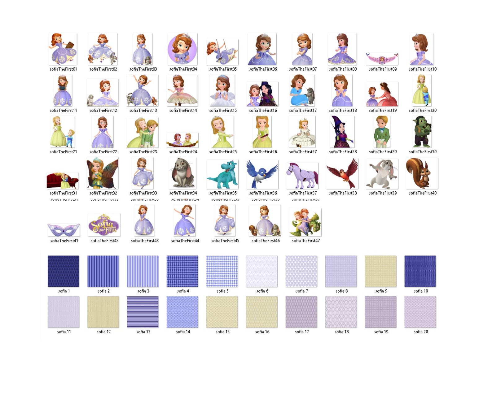 Sofia clipart png art , princess sofia bundle art digital - Etsy Portugal