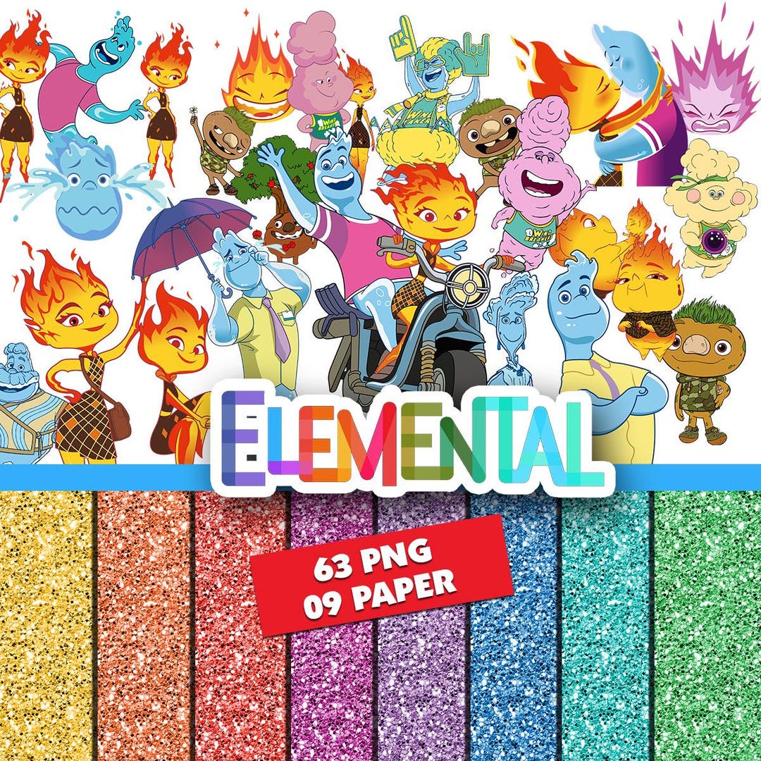Elemental Clipart Pack Png, Elemental Bundle Pack - Etsy