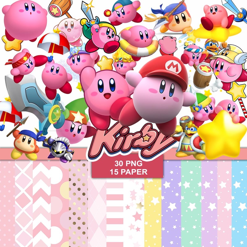 Kirby Digital Printable - Etsy