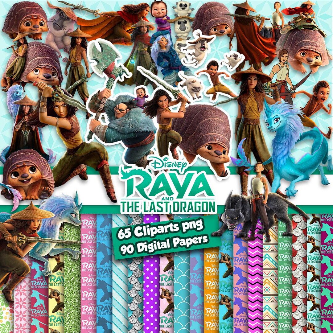 Raya Clipart Pack Png, Raya Bundle Pack Paper Digital - Etsy