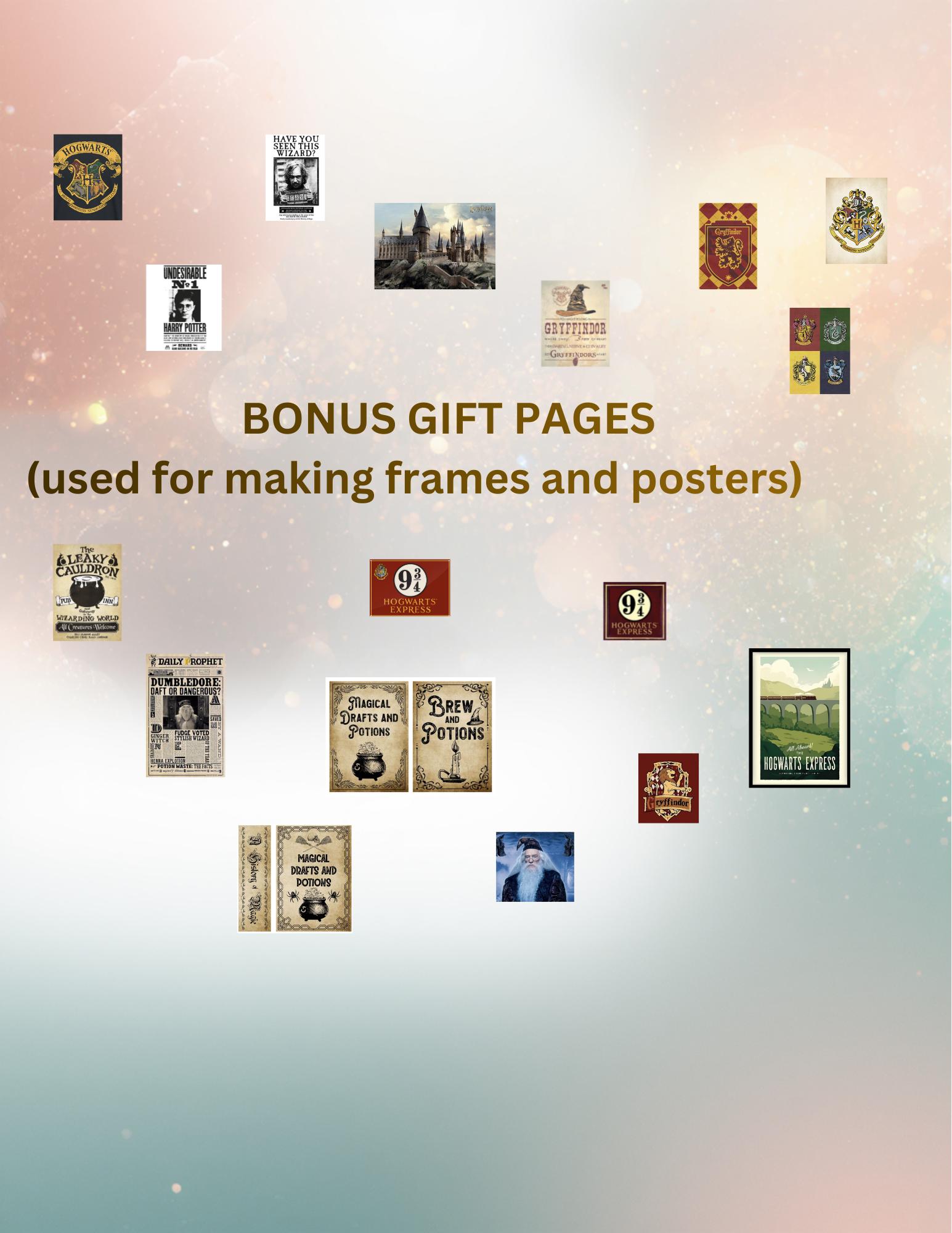 Printable Mini Harry Potter Book Cover Template Set + Bonus Posters ...