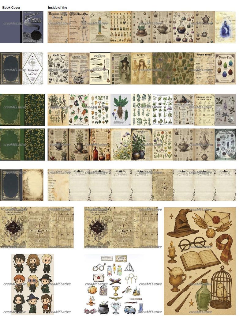 Printable Mini Harry Potter Inspired Fan Kit | Magical Mini Books ...