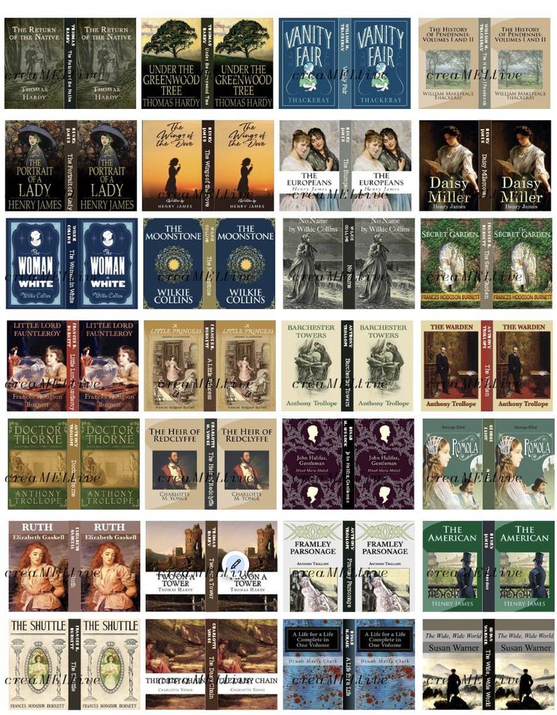 Romantic Classics Mini Book Covers Printable | Valentine’s Day Gift ...