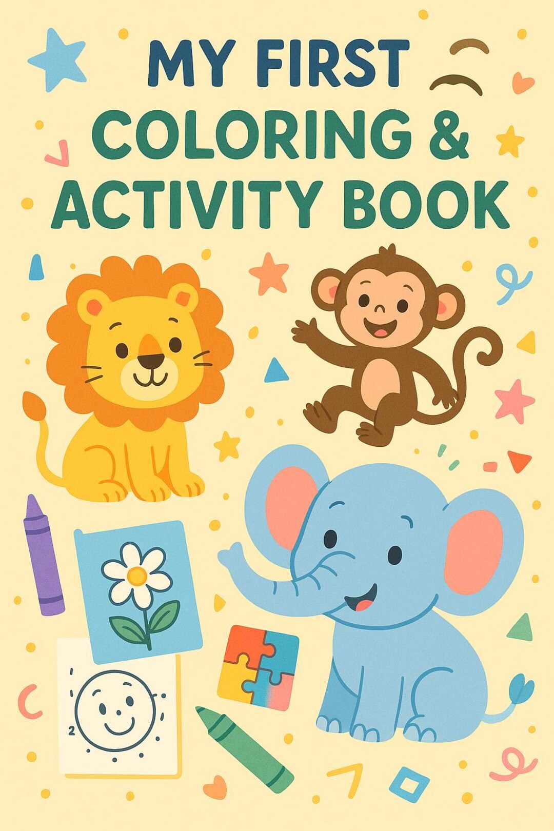 My First Coloring & Activity Book | Printable PDF for Kids Ages 2–7 ...