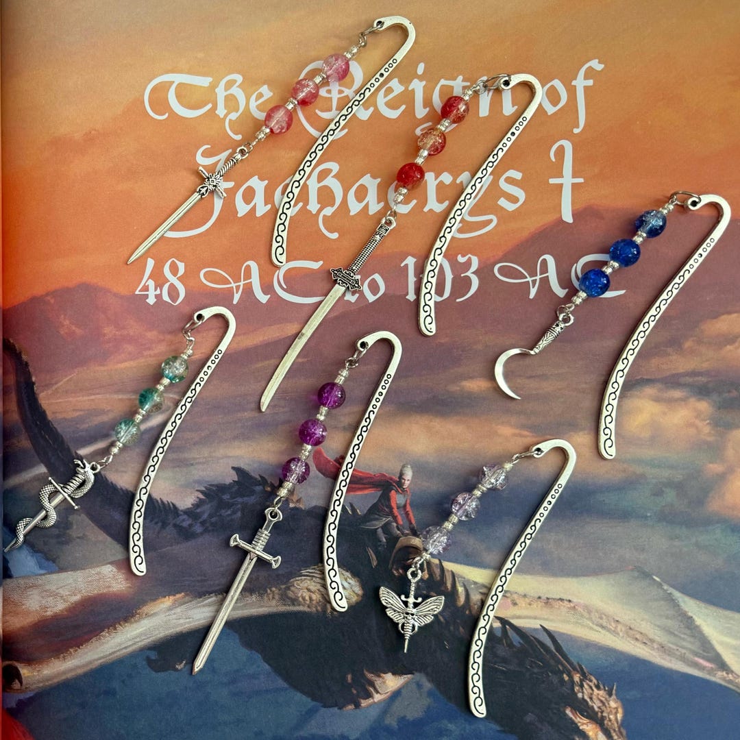 Metallic Bookmarks | Silver Weapons Collection - Etsy