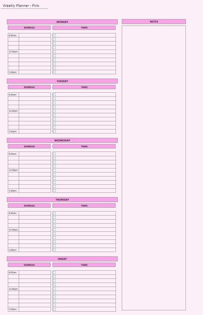 Onenote Weekly Planner Bundle - Etsy