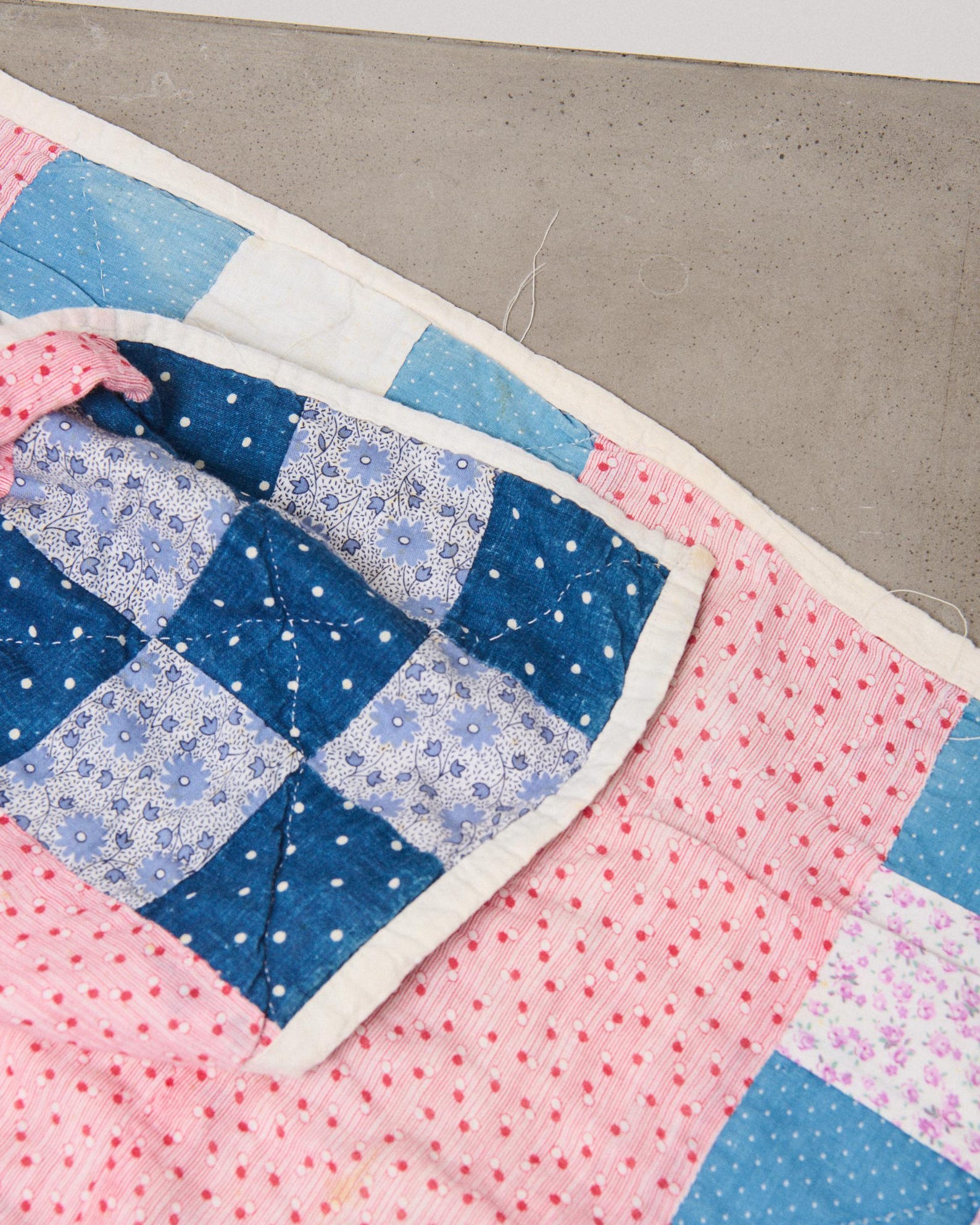 Handmade Feed Sack Nine Patch Quilt 1930s - Etsy