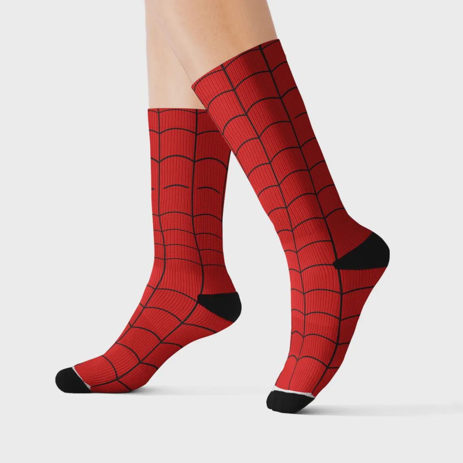 Spider-man Inspired Sock - Etsy