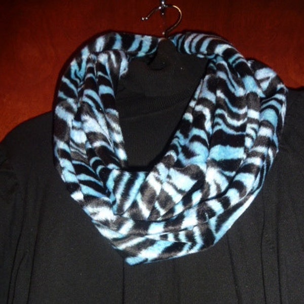 Zebra Infinity Scarf - Etsy