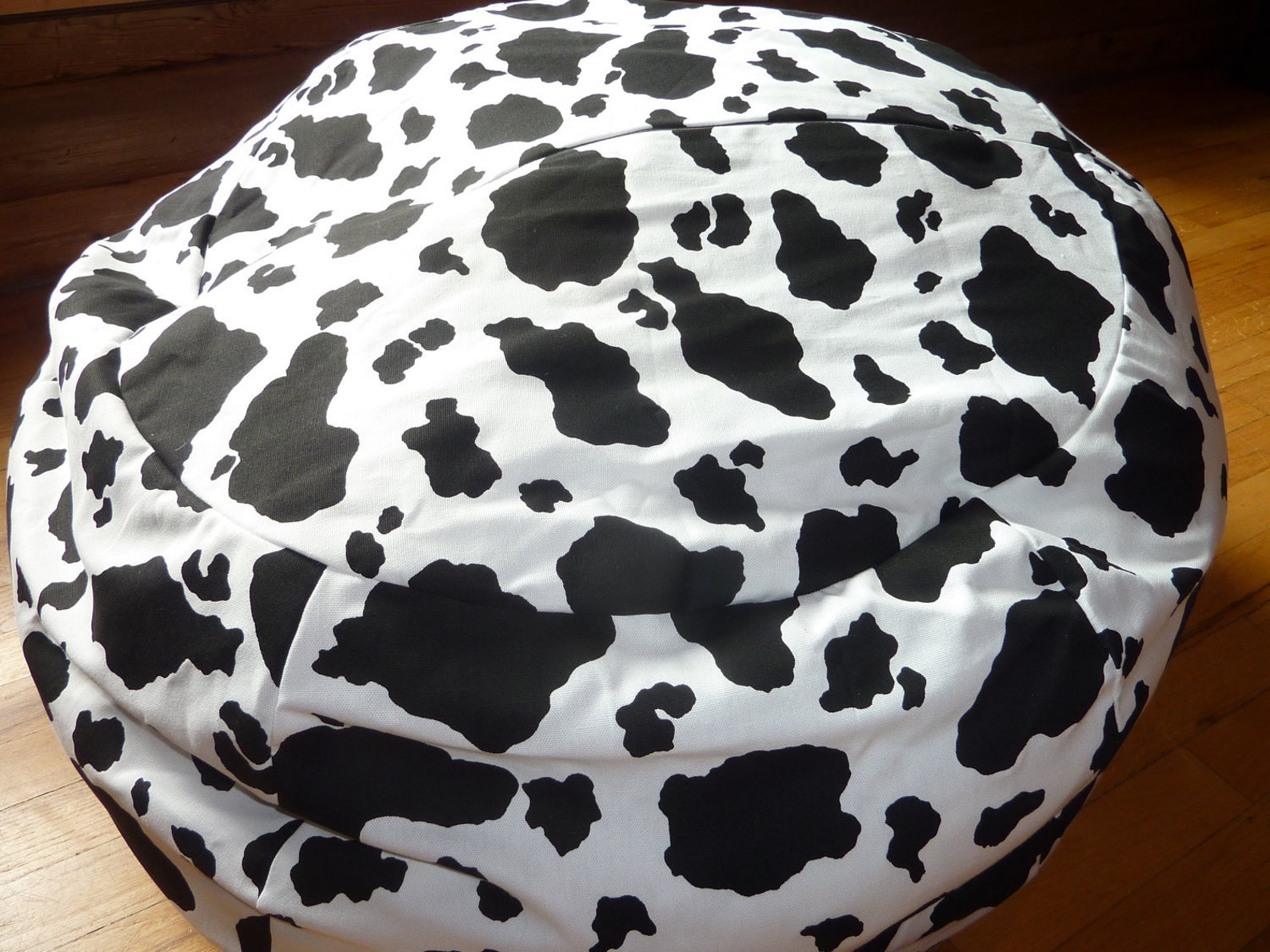Cow Bean Bag Chair Cover, Black, White, Black and White, Farm, Animal ...