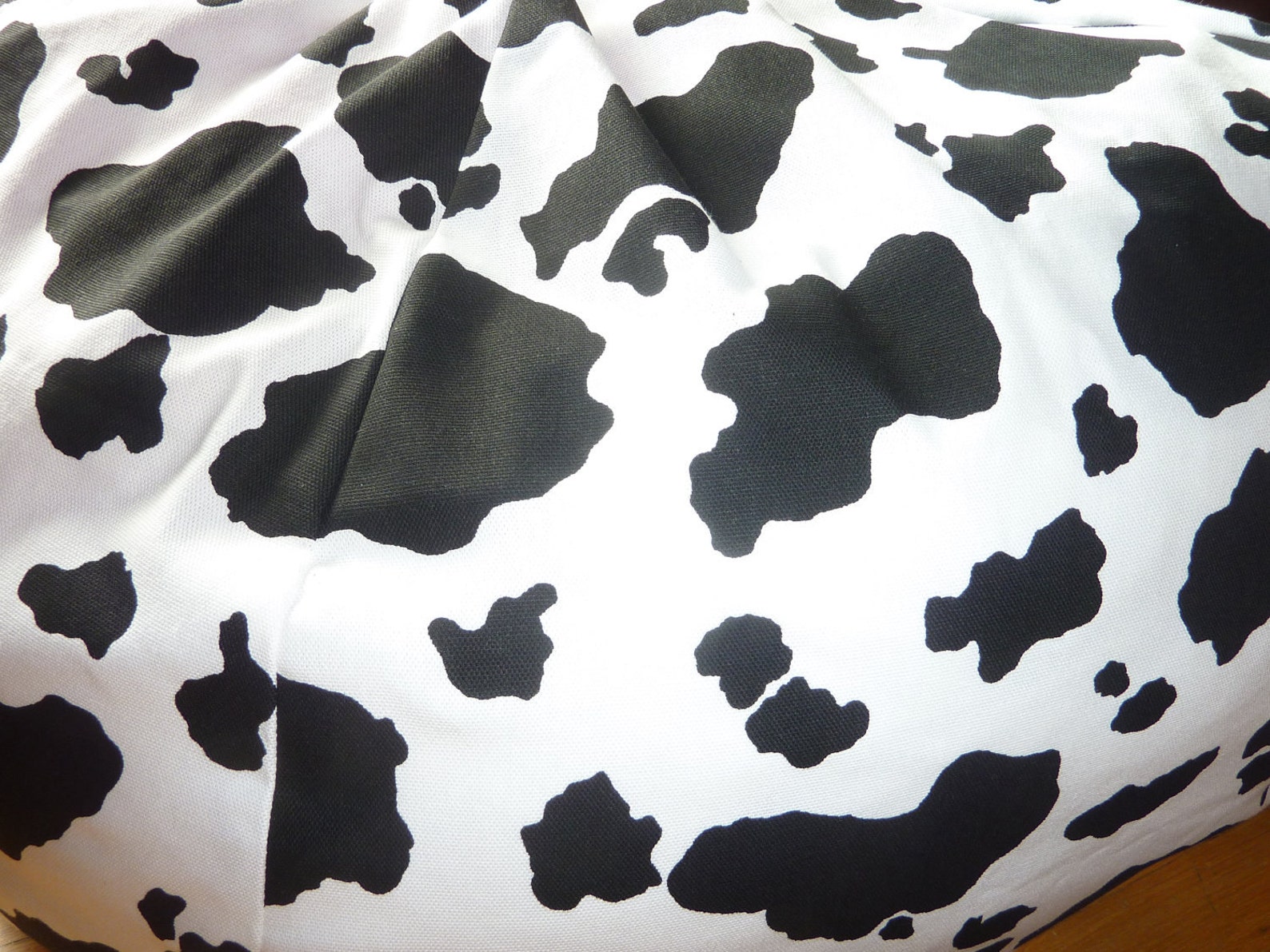 Cow Bean Bag Chair Cover, Black, White, Black and White, Farm, Animal ...
