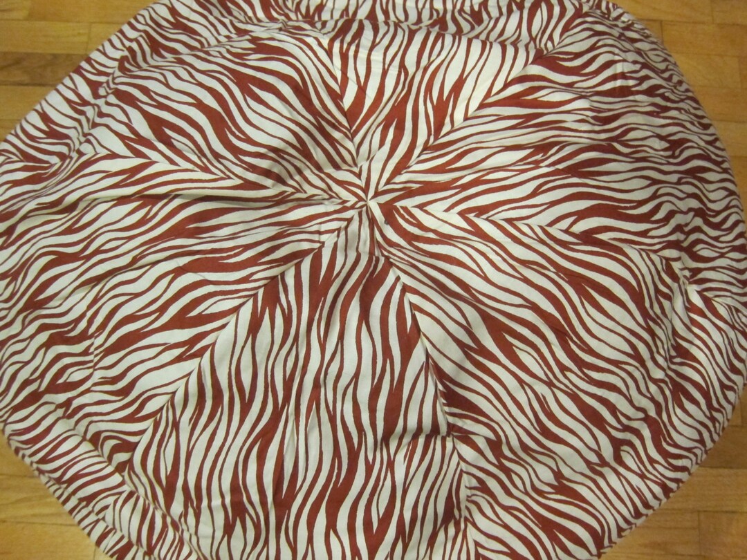 Rust and Natural Bean Bag Chair Cover, Animal, Stripes, Stripe, Zebra ...